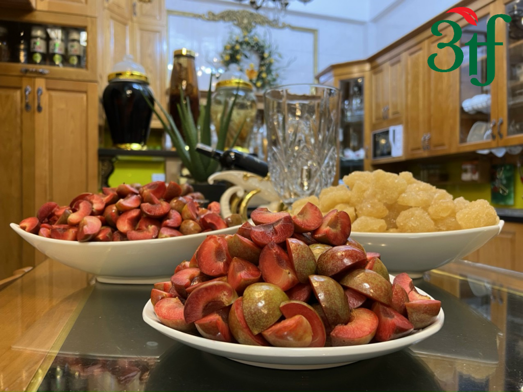 Cách Làm Mận Ngâm Đường Phèn Thơm Ngon - Đường Phèn Quảng Ngãi 3T FOOD